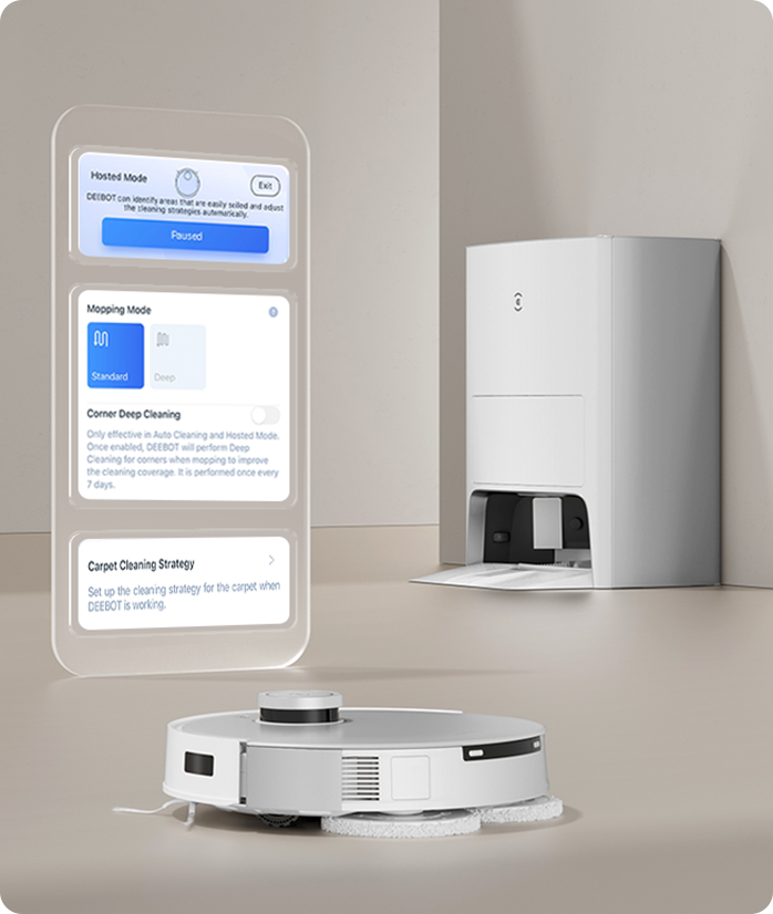 DEEBOT T20 OMNI Robot Vacuum with Auto-Mop Riser and All-in-One OMNI Station - ECOVACS AU