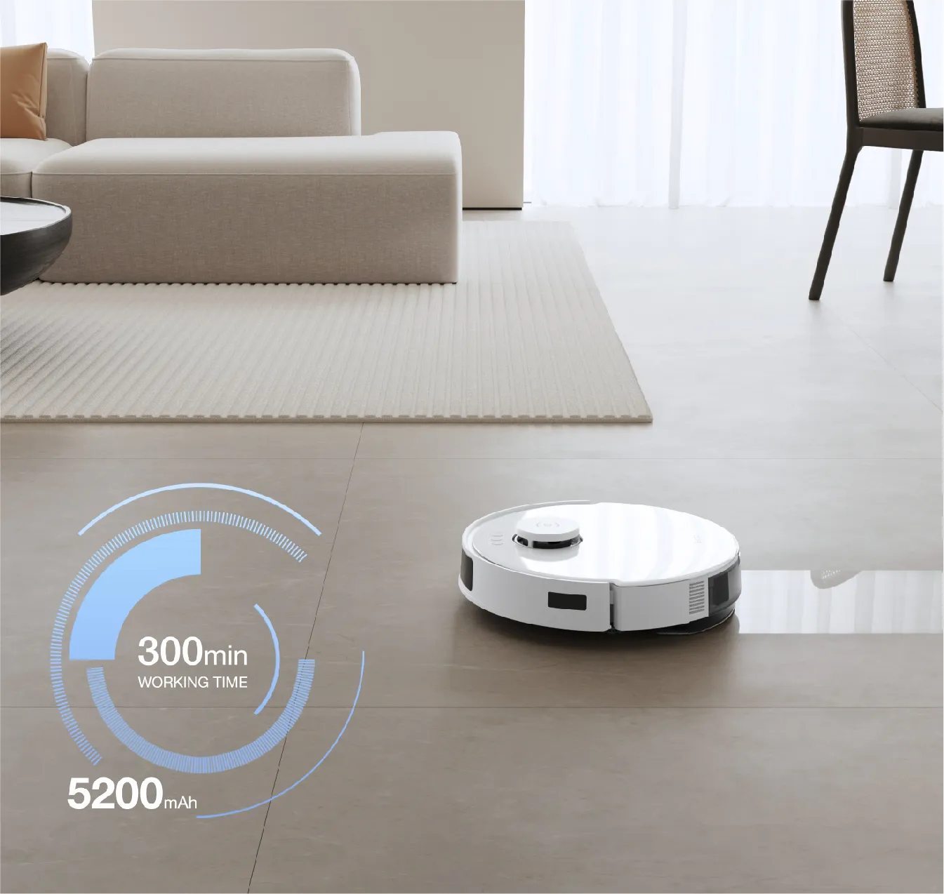 DEEBOT N20 PRO PLUS White Robot Vacuum & Mop for Pet Hair (Bagless ...
