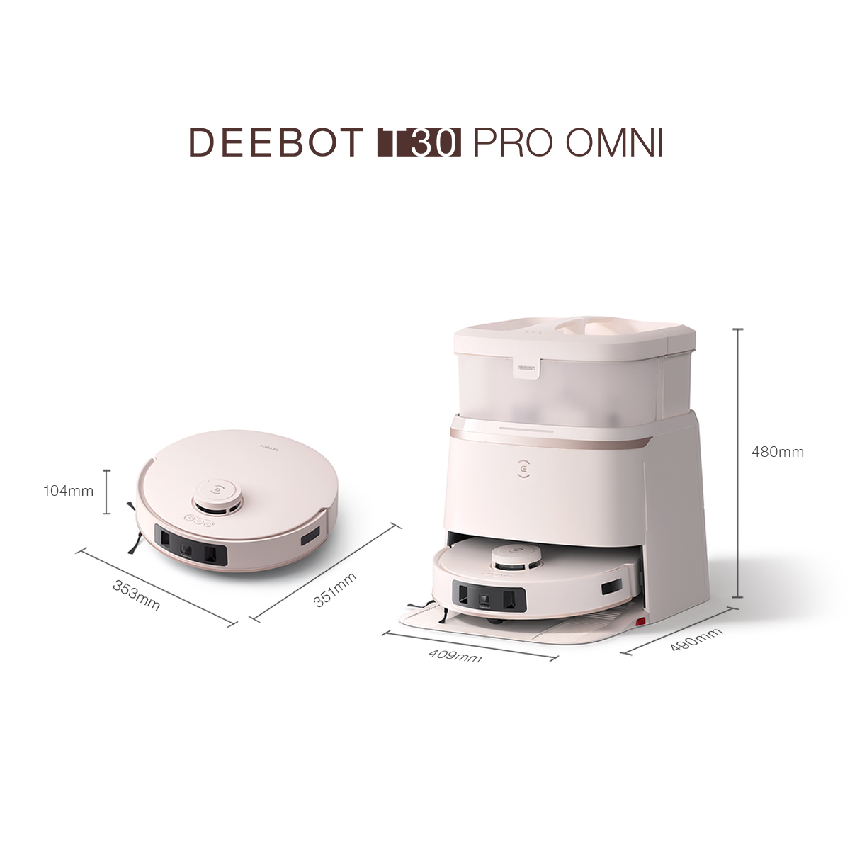 DEEBOT T30 PRO OMNI ROSA - ECOVACS IT