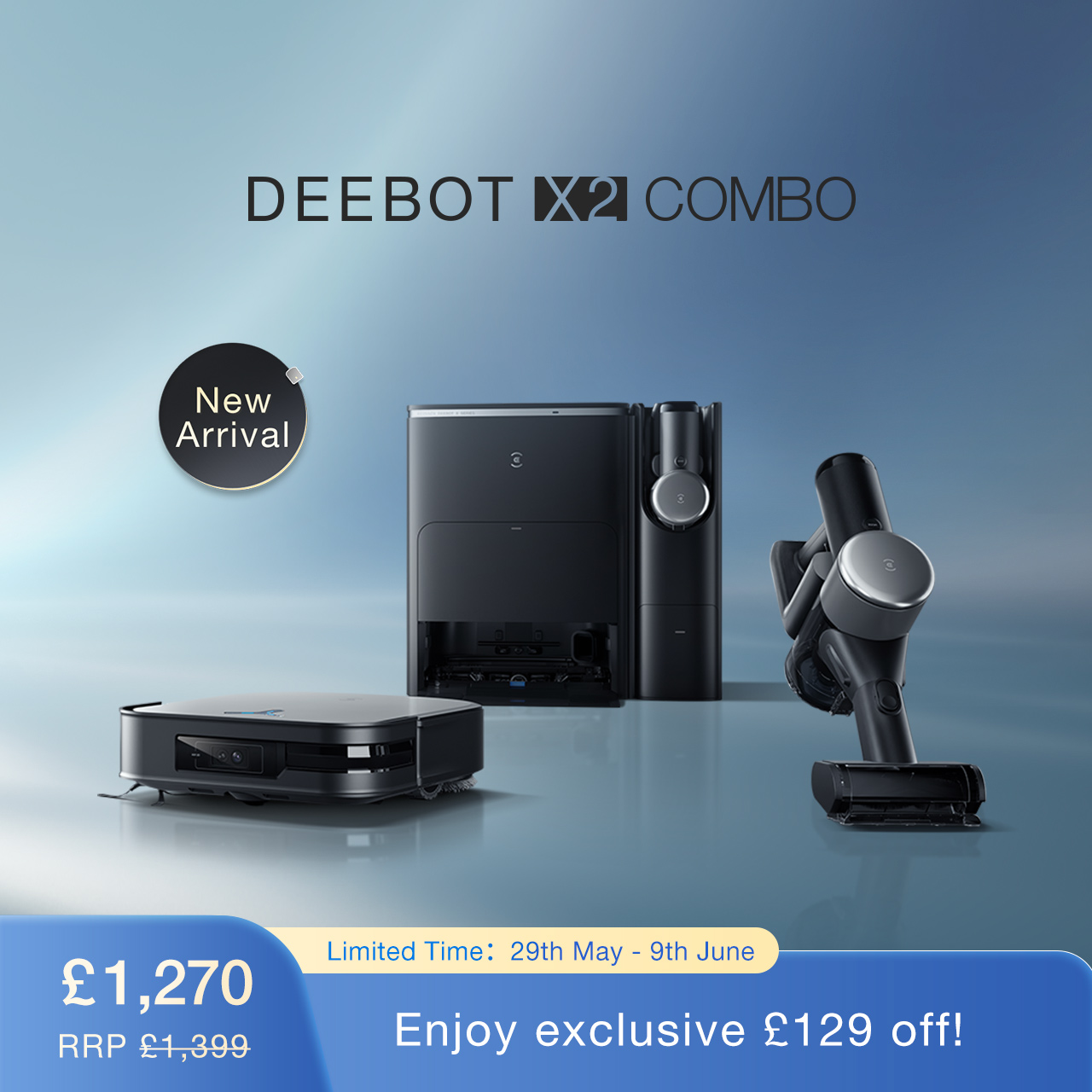 DEEBOT X2 COMBO All-in-one Robot Vacuum - ECOVACS UK