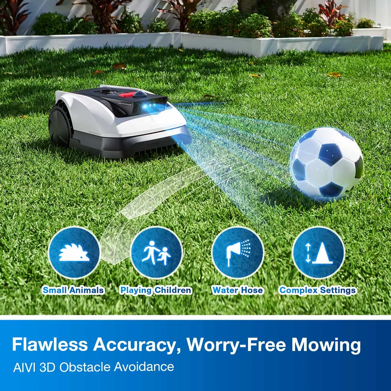 GOAT O500 Panorama Robotic Lawn Mower - ECOVACS UK